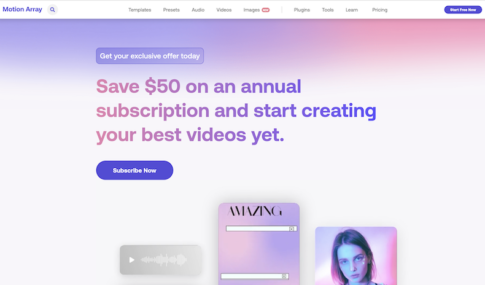 Motion Arrayとは 著作権フリー素材提供サービスの使い方と特徴 | デジクリ
